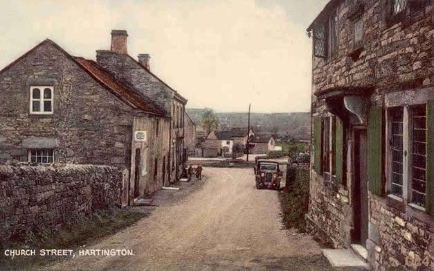 Old photos and postcards of Hartington in Derbyshire