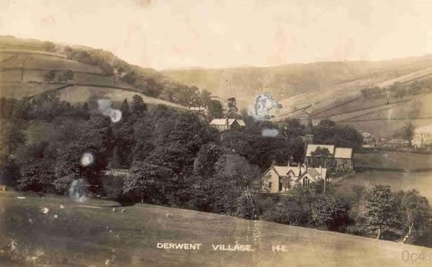 Old photos and postcards of Derwent Village in Derbyshire
