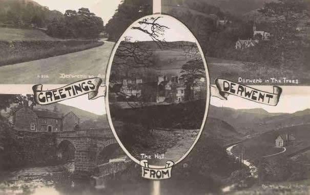 Old photos and postcards of Derwent Village in Derbyshire