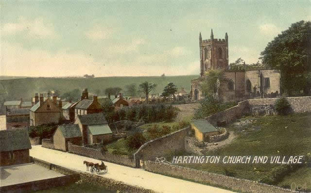 Old photos and postcards of Hartington in Derbyshire