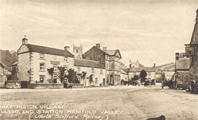 Old photos and postcards of Hartington in Derbyshire