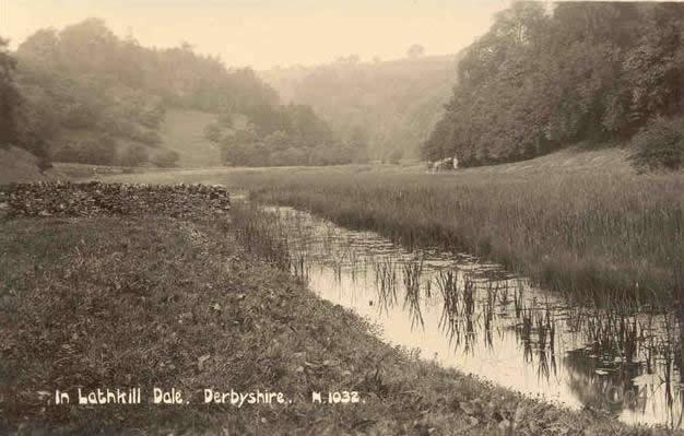 Old photos and postcards of Lathkill Dale in Derbyshire