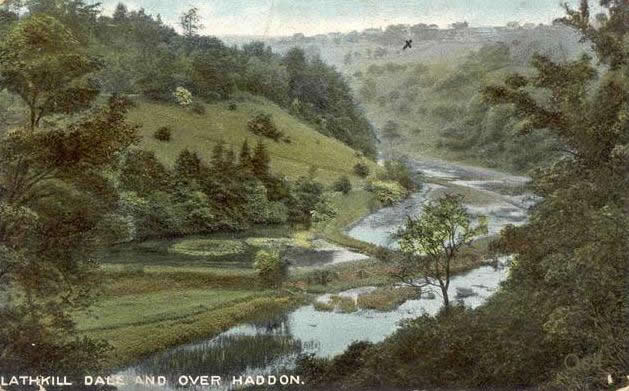 Old photos and postcards of Lathkill Dale in Derbyshire